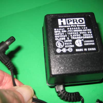 H PRO Harman Power Supply AC Adaptor 9.6V DC 300mA Model | Reverb
