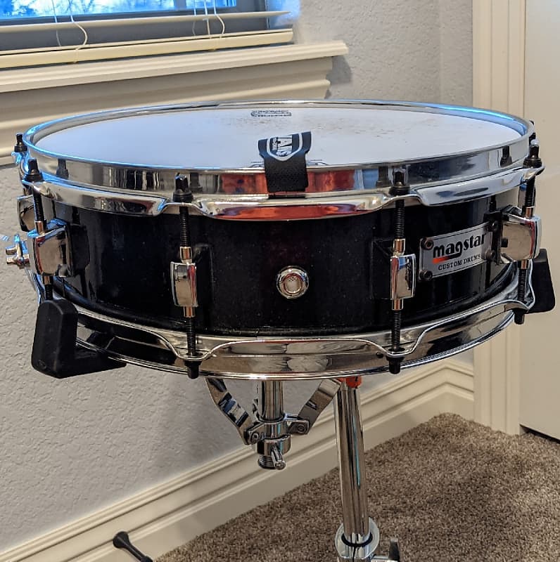 Magstar Black Sparkle Maple Snare Drum (14X4) | Reverb