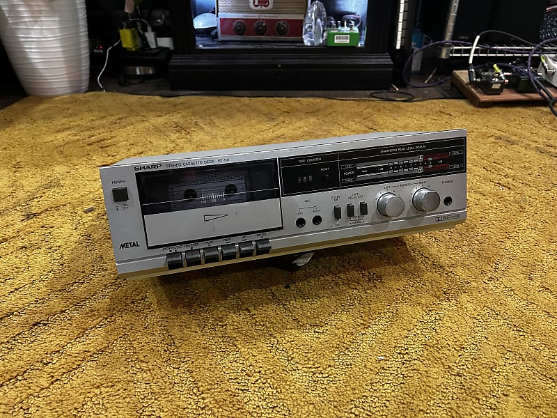 Sharp Stereo Cassette Deck RT-110 1986 - Grey | Reverb