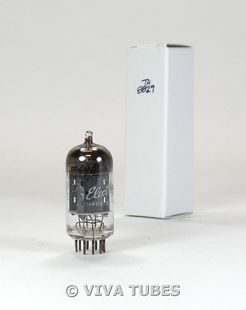 NOS GE USA 5963 [12AU7] Carbonized Ladder Plate O Get Vacuum | Reverb