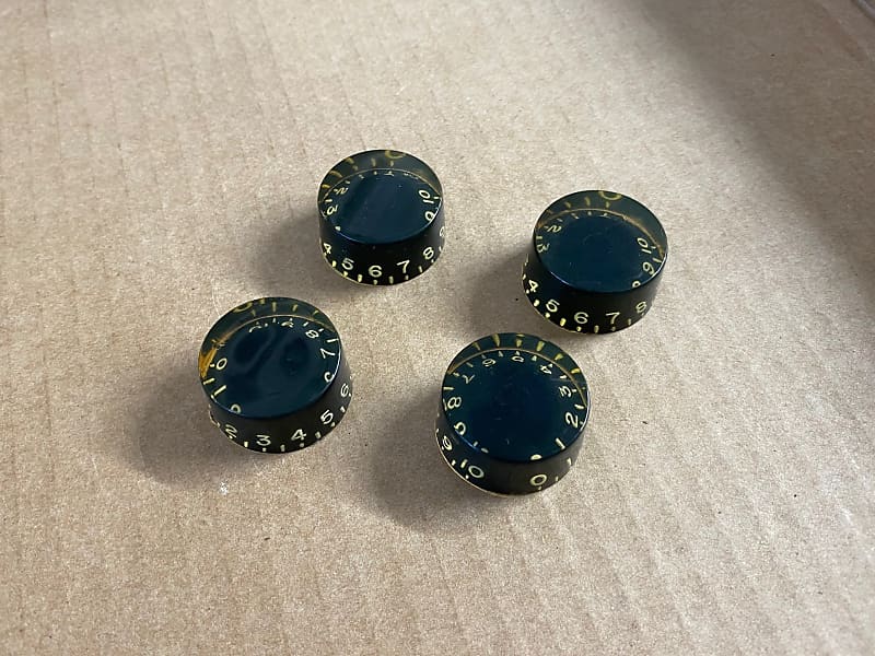 Gibson Vintage Black Barrel Speed Knobs SG L6S The Paul 1972 | Reverb