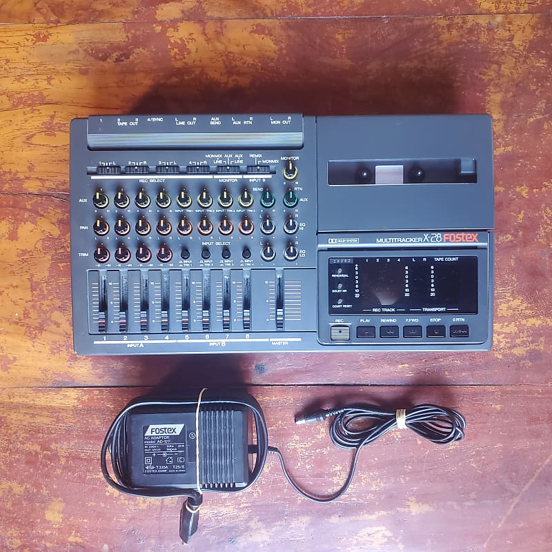 Fostex X-28 - Multitracker cassette recorder - 1992 - BLACK | Reverb