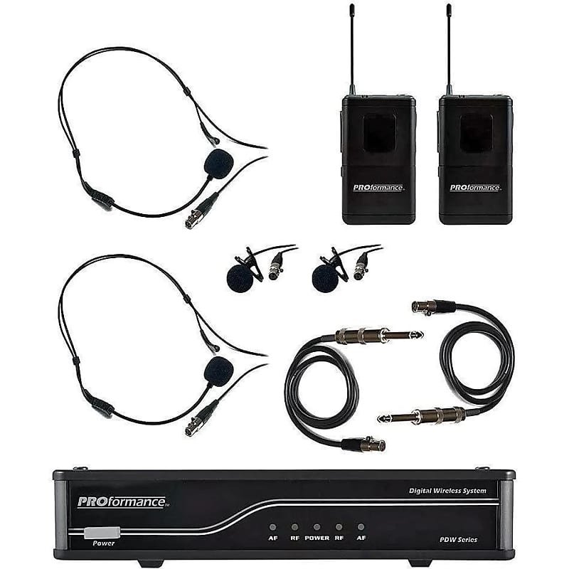 PROformance PDW-LHG Lavalier/Headset Dual Channel Digital | Reverb