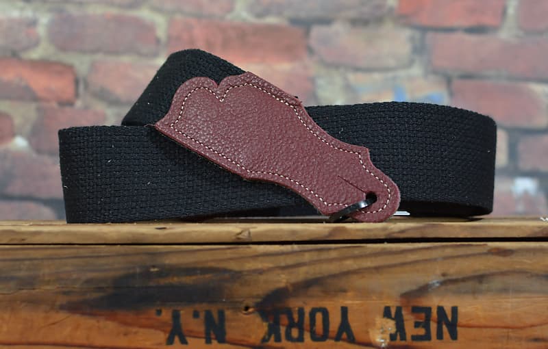 Franklin 1-BK-OX Cotton Glove Leather End Tab Blackl/Ox Blood | Reverb