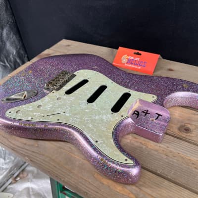 Real Life Relics Strat® Stratocaster® Body Aged Purple Mist | Reverb