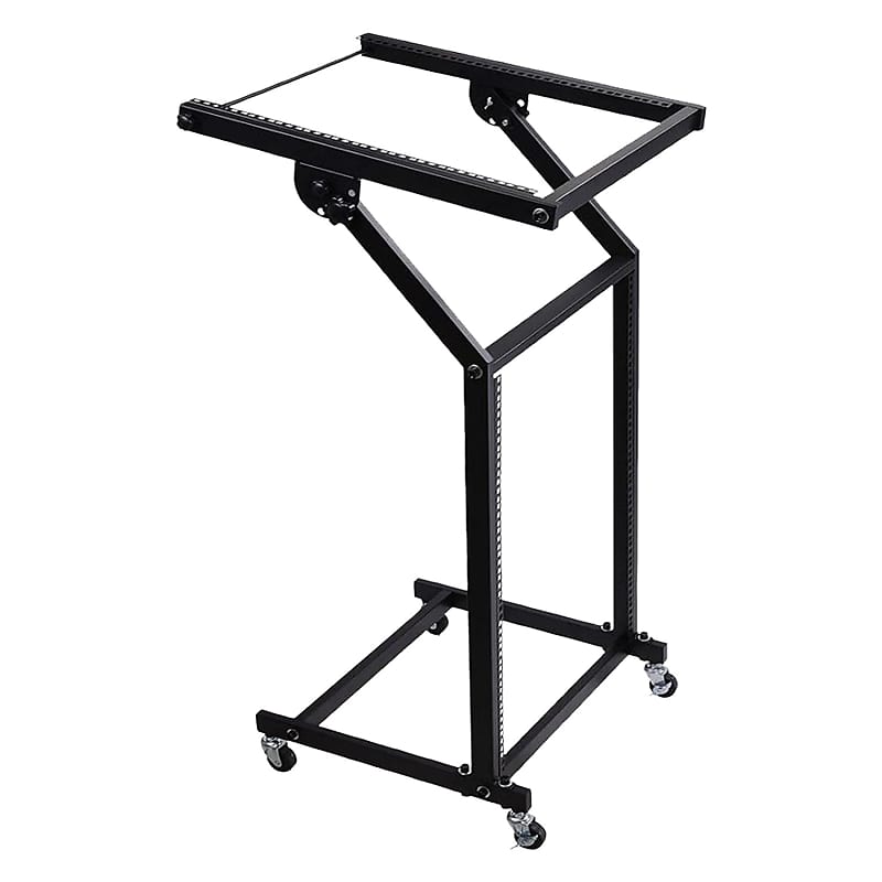 5 Core DJ Mixer Stand 12U Adjustable Rack Mount Rolling Stage | Reverb