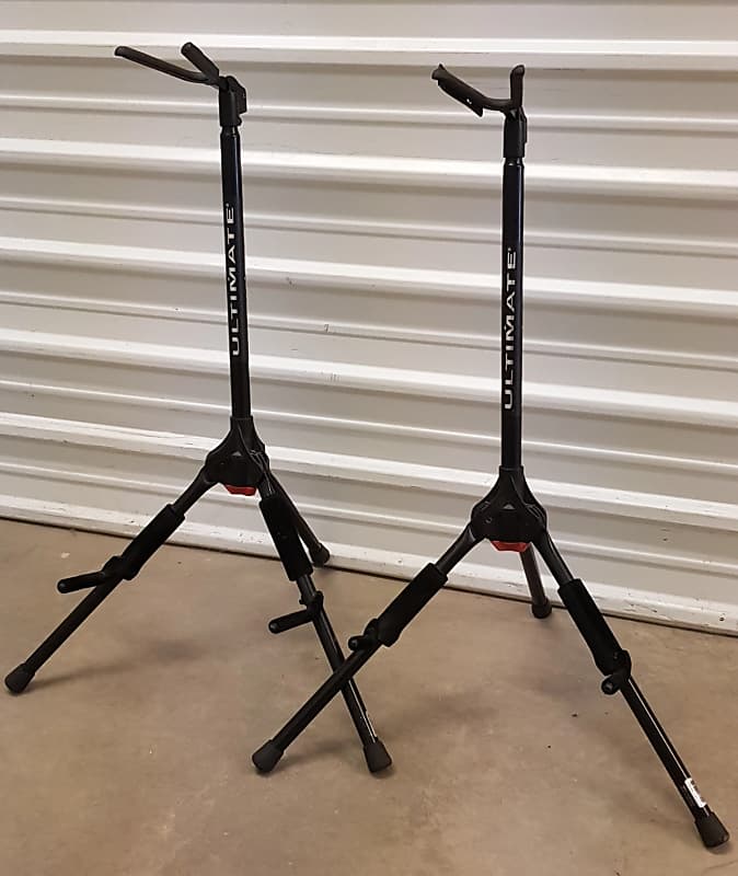 TWO Ultimate Support GS-100 Guitar Stands | Reverb