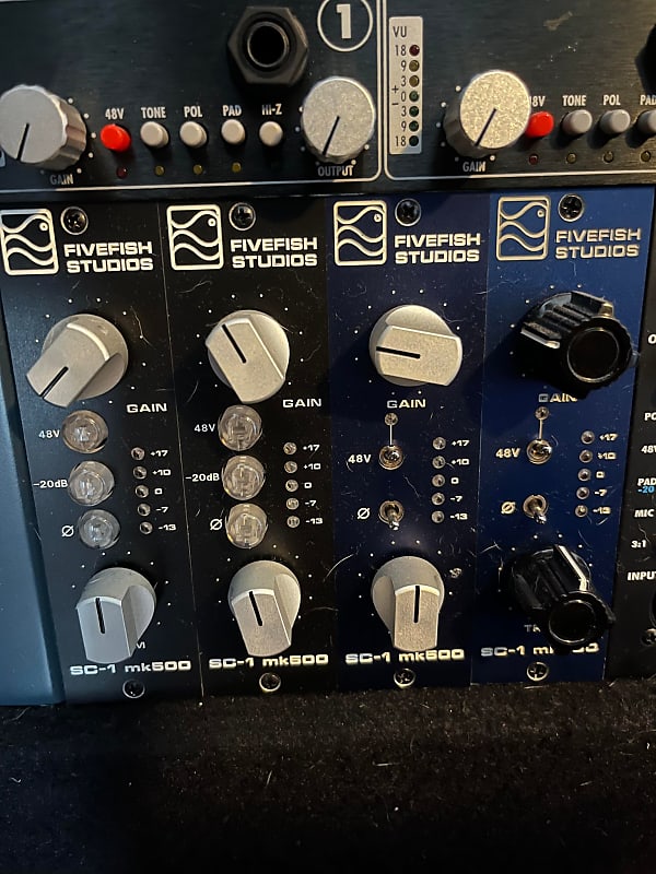 2x FiveFish Audio SC-1 mk500 500 Series Preamps Five Fish | Reverb