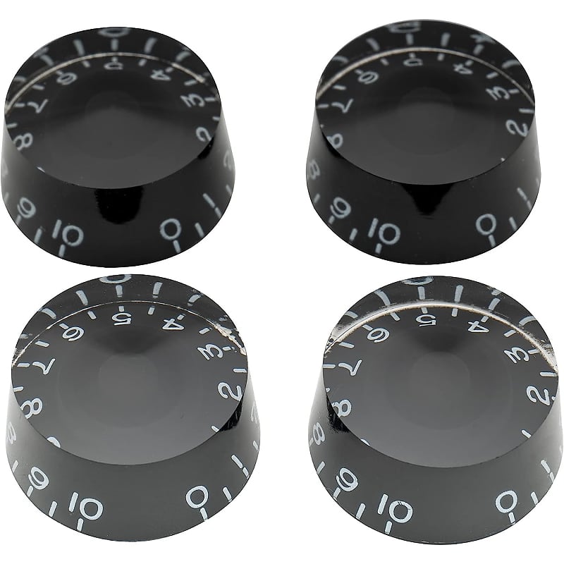 Black Imperial Inch Size Control Speed Knobs for USA Made Les | Reverb