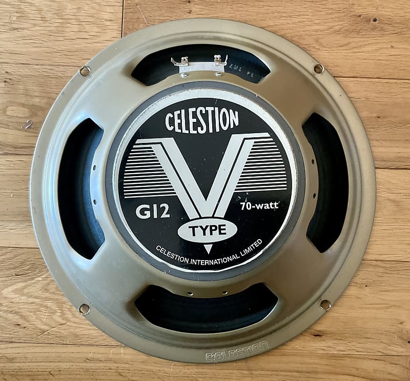 Two Celestion G12 V-Type 12” 8 ohm 70w speakers | Reverb UK