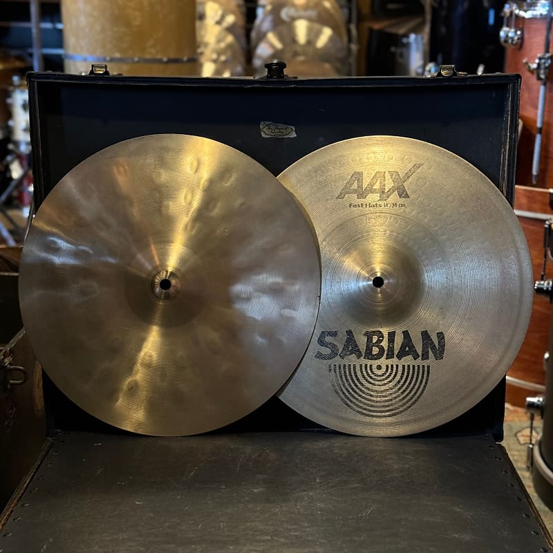USED Sabian 14" HHX Prototype/AAX Fast Combination Hats - | Reverb
