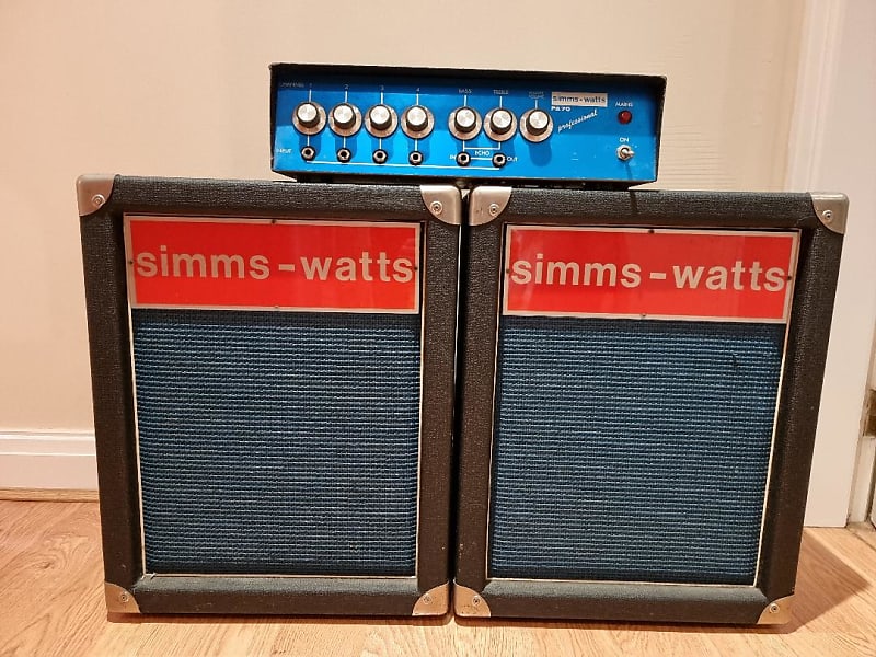 Simms-Watts PA70 Professional 1970s | Reverb