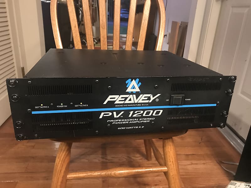 Peavey PV 1200 Professional 600W x 2 Stereo Power Amplifier | Reverb