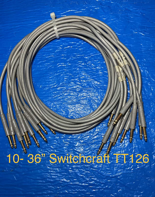 10- Switchcraft TT 126 36”Patch Bay Cables $90 +12 shipping | Reverb
