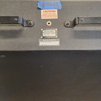 (2) Acoustic 408 Bass Cabinets w/Altec 421 Speakers 1980s - | Reverb