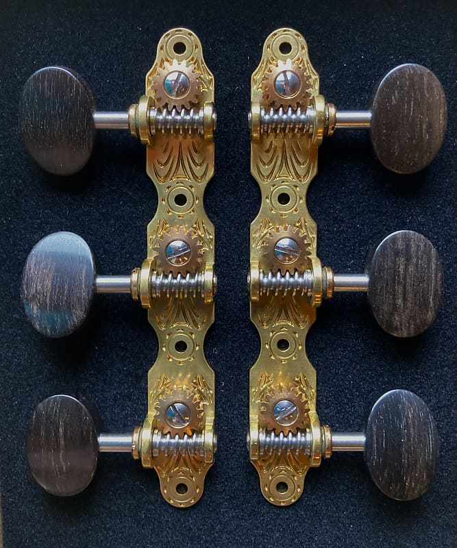 Waverly Tuning Machines, Classical - Ebony buttons, black | Reverb