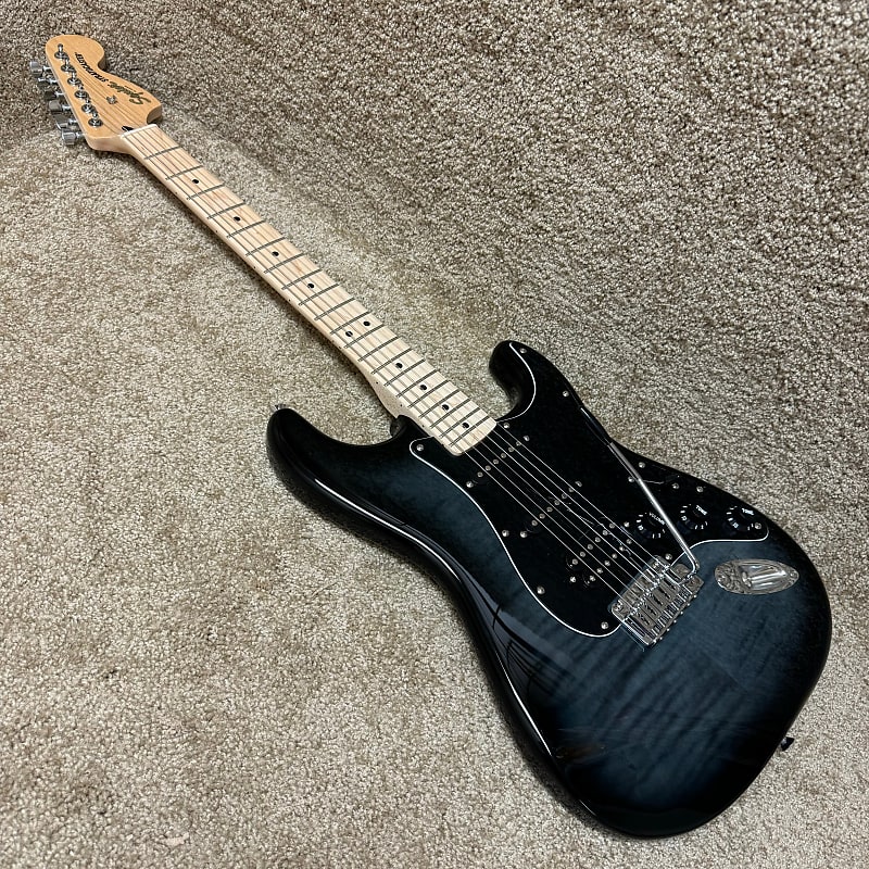 Squier Affinity Stratocaster FMT HSS Black Burst | Reverb Canada