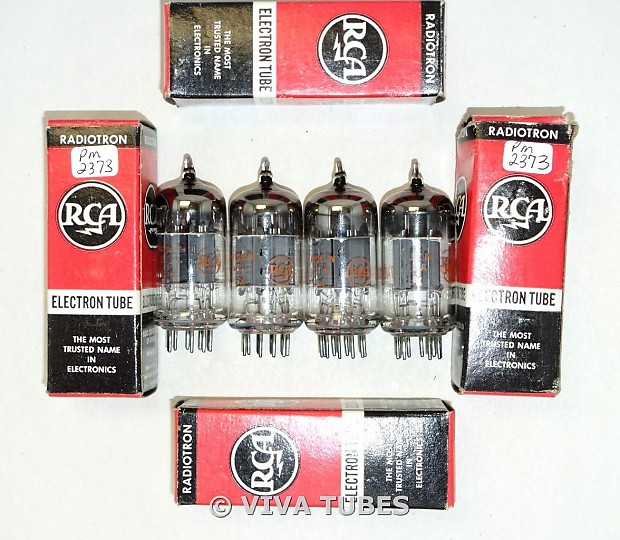 NOS NIB Date Matched Quad (4) RCA USA 12AX7A/ECC83 Short Gray | Reverb