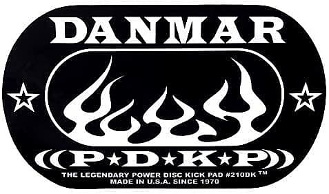 Bass Drum double Impact Pad w/Flame Graphic | Reverb