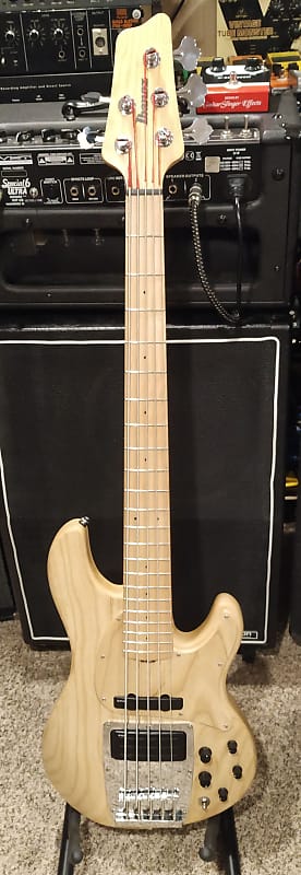 Ibanez ATK815E Premium 5-String Bass | Solid Ash Body Maple | Reverb