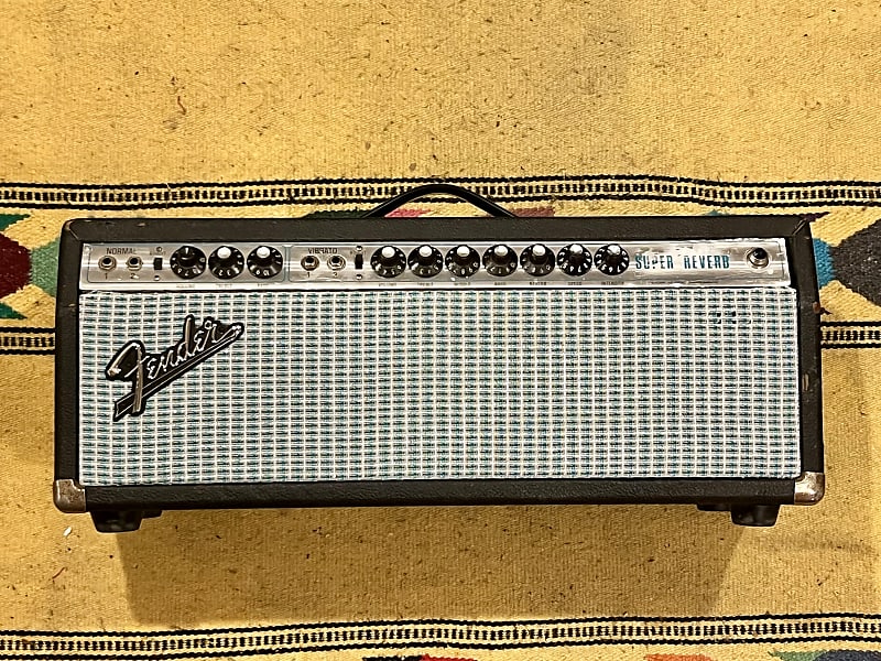 1969 Silverface Fender Super Reverb head - No Master Volume - | Reverb