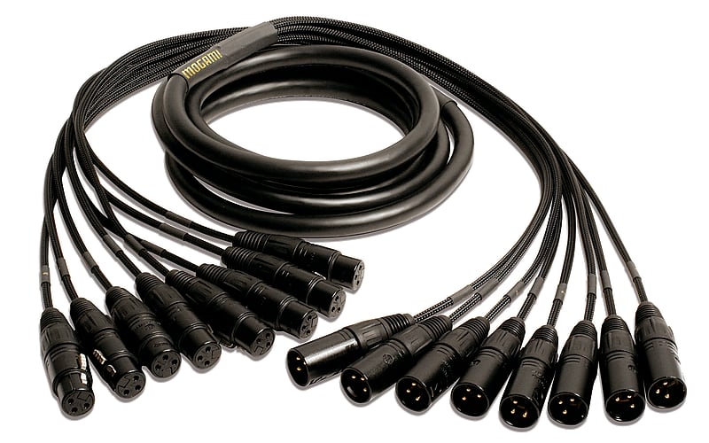 Mogami Gold 8 Channel Analog Snake Cable, 8x XLR Male to 8x | Reverb