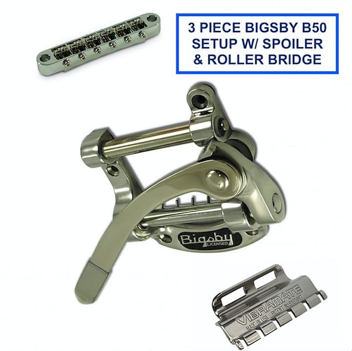 Bigsby B50 (Licensed B5), Spoiler & roller saddle bridge in | Reverb