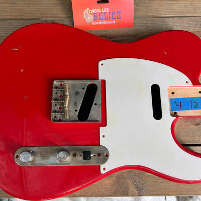 Real Life Relics Nitro Tele® Telecaster® Body Aged Fiesta Red | Reverb