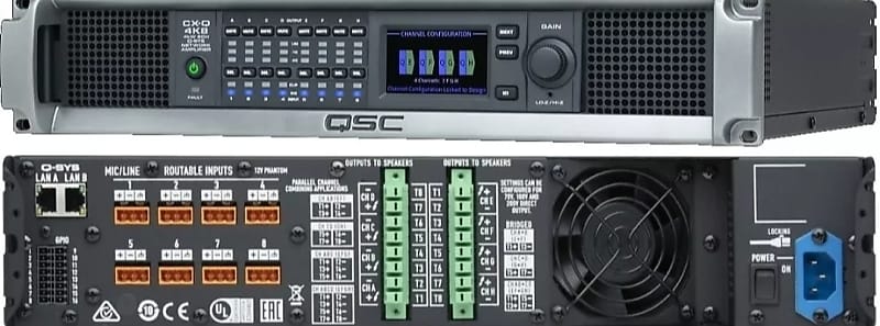QSC CX-Q 4K8 CX-Q4K8 Eight-Channel Network Power | Reverb Australia