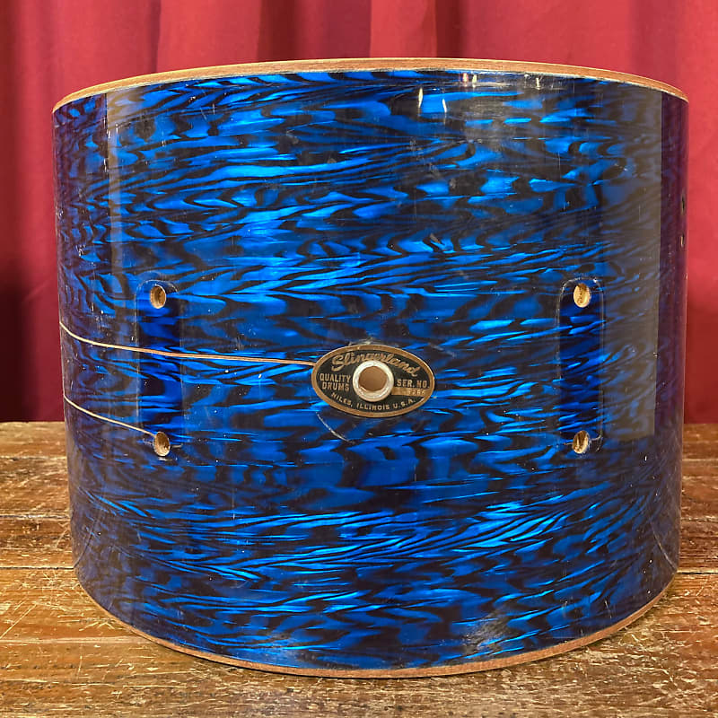 1960s Slingerland Stage Band 9x13 Tom Drum Shell Project Blue | Reverb