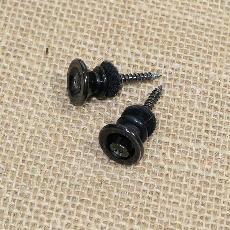 Genuine 2007 Jackson Dinky Strap Buttons Black, - Same Day | Reverb