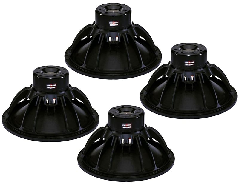 4x B&C 18SW115-4 18" Neodymium Subwoofer Speaker 3400Watts | Reverb