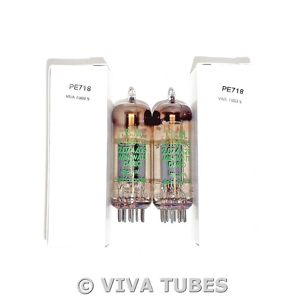 NOS Date M Pair Philips Miniwatt Dario E180CC 7062 D Foil | Reverb