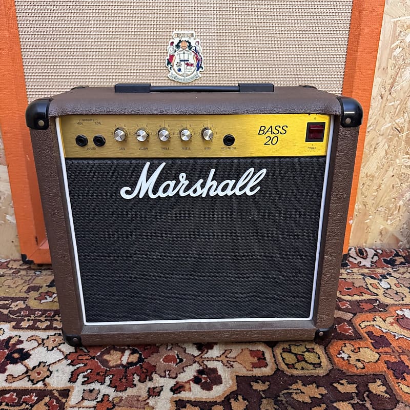 Vintage 1984 Marshall Bass 20 1x10 Brown Amplifier Combo | Reverb
