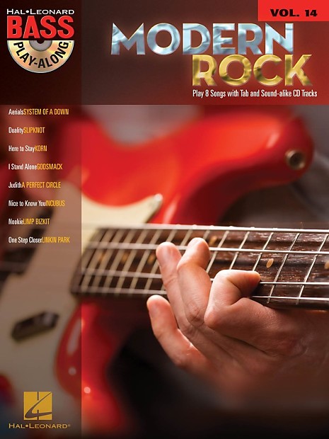 Modern Rock Bass Play Along V14 Book & CD | Reverb