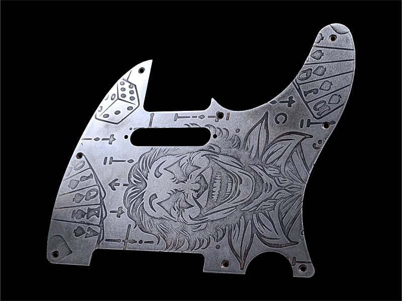 Telecaster Pickguard Metal Silver Stainless Steel | Reverb