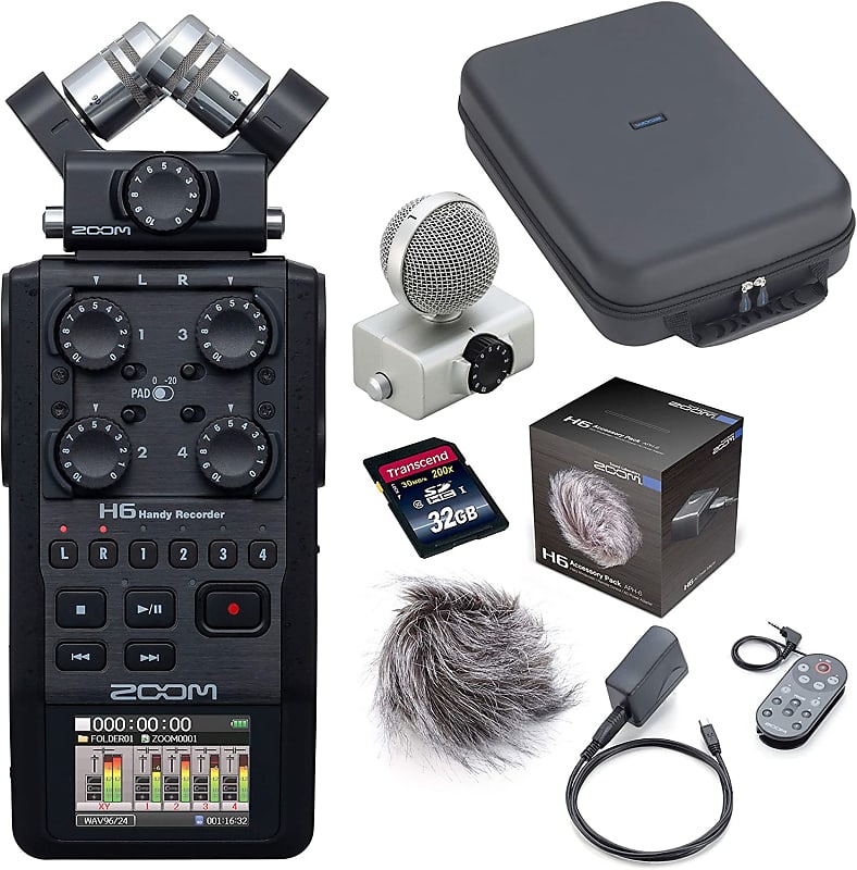 Zoom H6, MSH-6, APH-6, SD Card, Case | Reverb