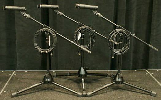 3 Pack Shure SM 57 w/ Mic Stands & 20' Microphone Cables Free | Reverb