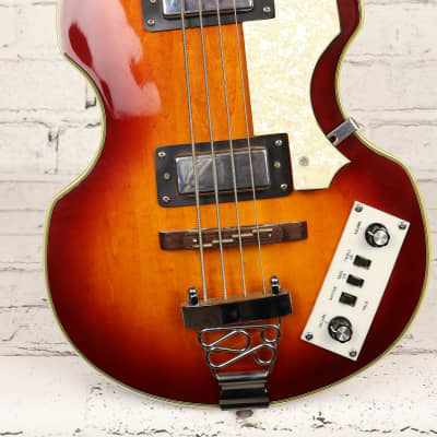 Jay Turser JTB-2B Violin Shaped Beatle Bass w/ Gig Bag | Reverb