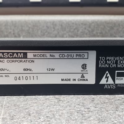 TASCAM CD-01U PRO, 1-Rackspace Professional CD Player Very | Reverb
