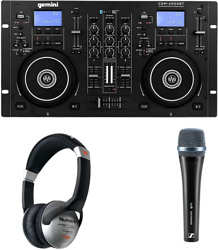 GEMINI CDM-4000BT Dual CD / USB Media Player w/ Bluetooth | Reverb