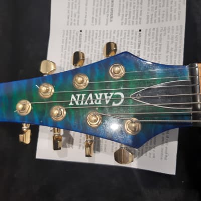 Carvin (Kiesel) DC727 - Custom Shop 7 String Dragon Burst | Reverb