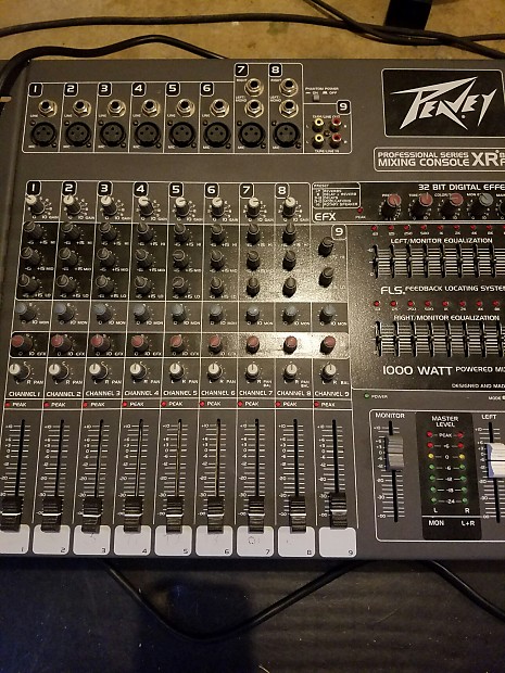 Peavey 8 Channel Powered Mixer XR 800 F + Charcoal | Reverb