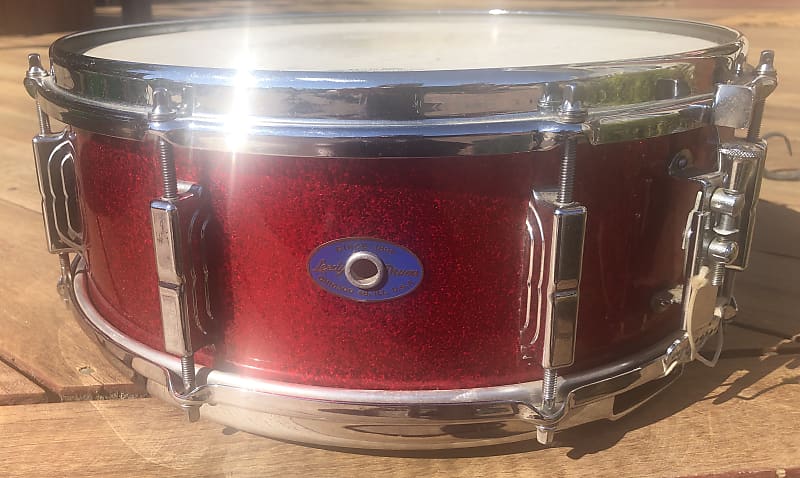VINTAGE 1964 LEEDY FRANK CAPP MODEL 8 LUG SNARE DRUM in RED | Reverb