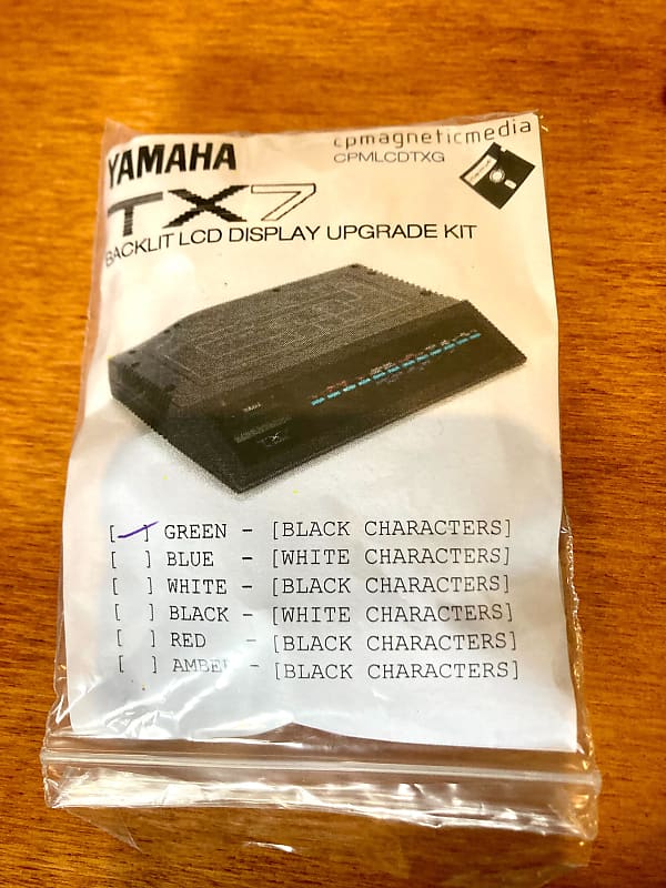 Plug and Play Backlit LCD mod for Yamaha TX7 . Contrast & | Reverb