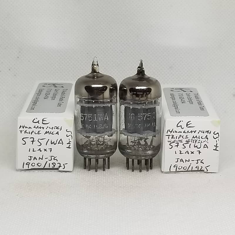 GE JAN 5751 Gray Plate Triple Mica Well Matched (2.5%) Pair | Reverb