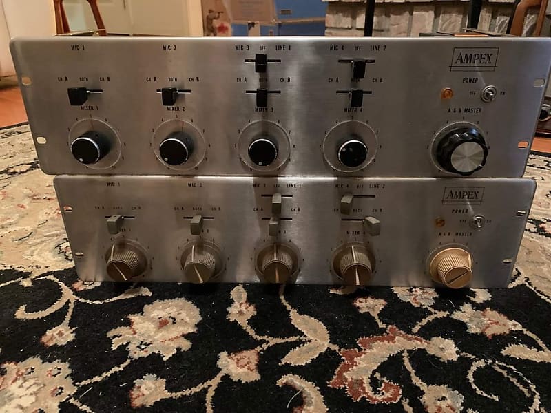 2 Ampex MX-10 Mixers, 4 utc output transformers, pr10 stereo | Reverb