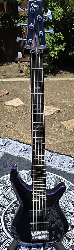 GMP Guitars Elite 5 String Bass 1999-2000 - High Gloss Black | Reverb