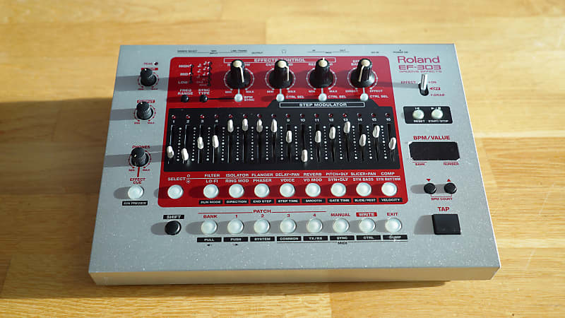 Roland EF-303 1999 - Silver/red | Reverb