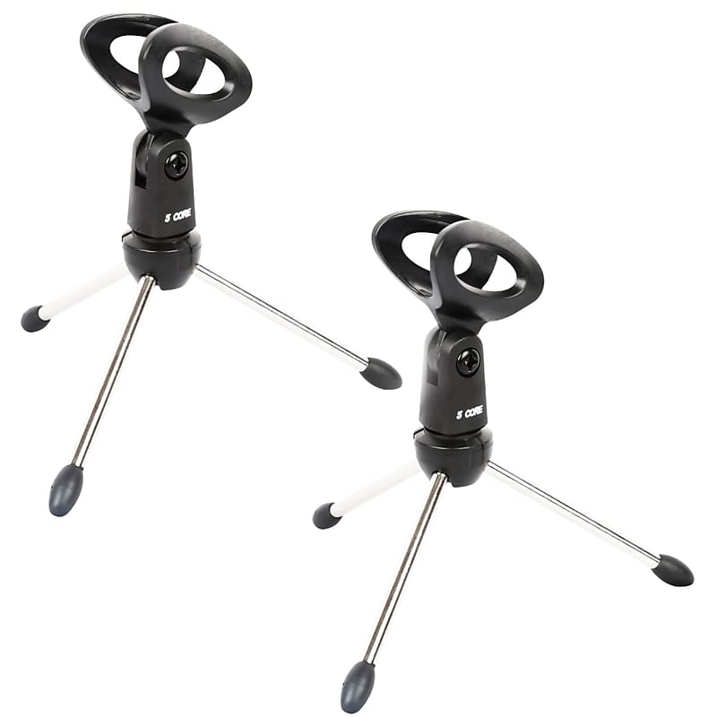 2 Pieces Premium Mini Microphone Stand Tripod Universal | Reverb